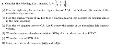Solved On F The Norms Are Square Norm And F Norm