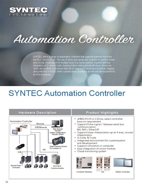 syntec automation controller pdf programmable logic controller