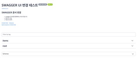 Fastapi Swagger 수정하기