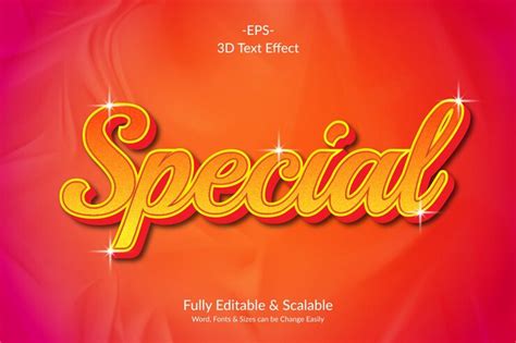 Premium Vector Vector 3d Text Effect Fully Editable Amp Scalable Word
