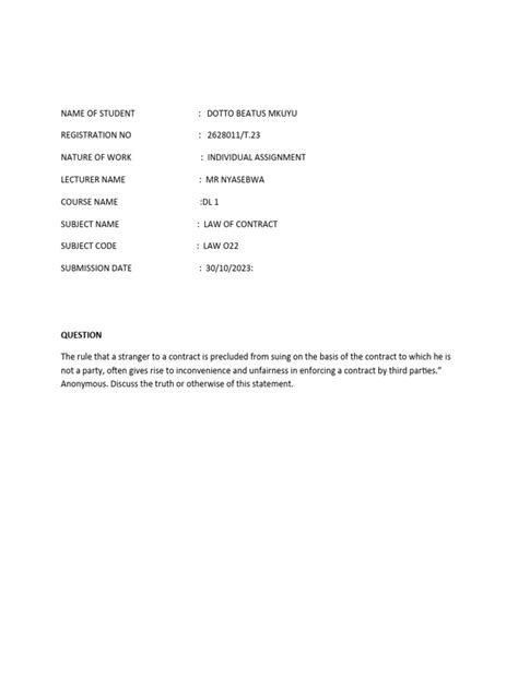 Assignment Contract Pdf Law Of Agency Lawsuit