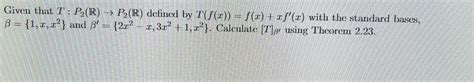 solved theorem 2 23 ﻿let t be a linear operator on a