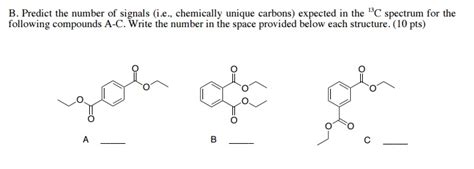 Solved Predict The Number Of Signals I E Chemically Chegg