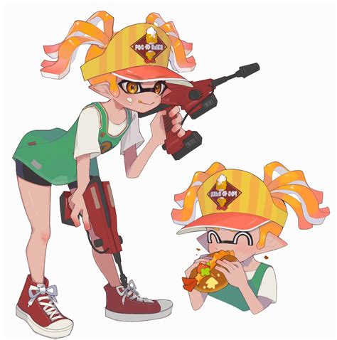 D Msy8 Inkling Girl Inkling Player Character Nintendo Splatoon Series Splatoon 3 Cross