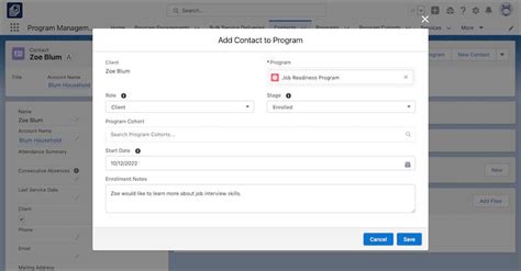 Improve Program Engagement Creation