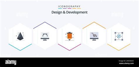 Design And Development 25 Flat Icon Pack Including Project Development