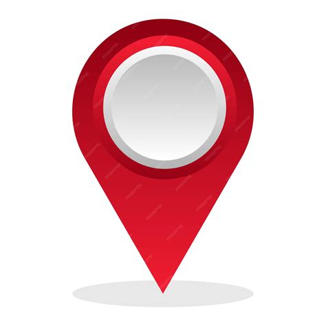 Premium Vector Vector Pin Point Icon With Red Map Location Pointer Symbol Isolated On White