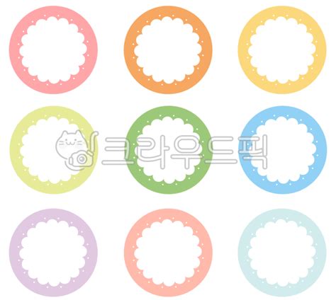 다꾸 다이어리 네임텍 원형 동그라미 사진 이미지 일러스트 캘리그라피 Pepper83작가