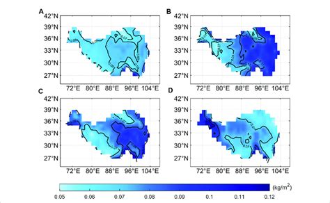 Spatial Distributions Of Atmospheric Ice Over The Tp In Different Download Scientific Diagram