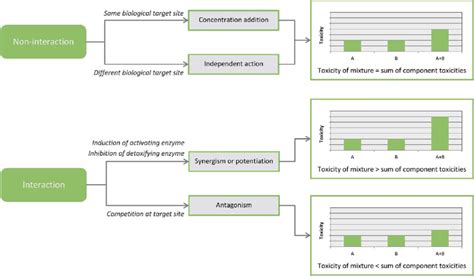 Schematic Demonstrating The Theoretical Models Of Chemical Mixture
