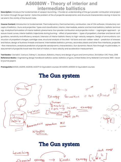 Theory Of Interior And Intermediate Ballistics Full Pdf Shock Wave Gun Barrel