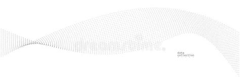 Grey Airy Particles Flow Vector Design Abstract Background With Wave