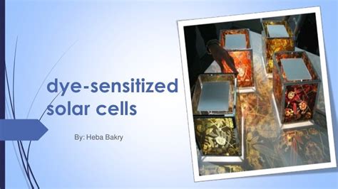 Dye Sensitized Solar Cells