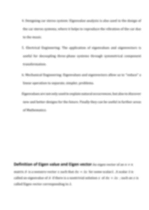 SOLUTION Application Of Eigen Values And Eigen Vectors Studypool