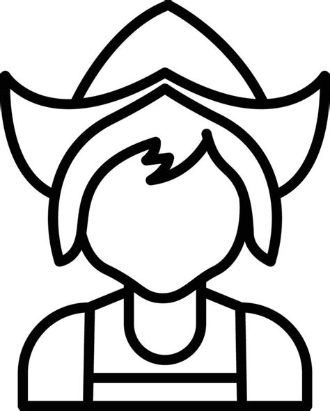 Girl Outline Illustration 45491749 Vector Art At Vecteezy