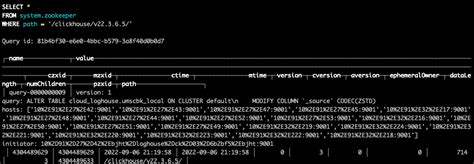 select from system distributed ddl queue occurs db exception no