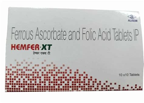 Ferrous Ascorbate Folic Acid Tablet At ₹ 1100box Panvel Raigad Id 2852169631530
