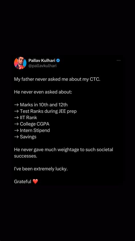 Pallav Kulhari You Can Never Buy Health Love Trust So Work On Them In Parallel Health