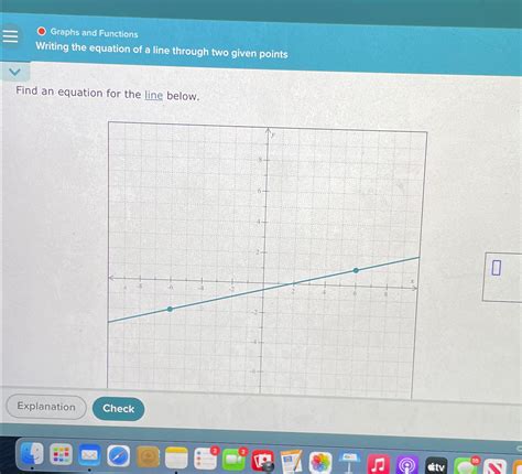 Solved Graphs And FunctionsWriting The Equation Of A Line Chegg