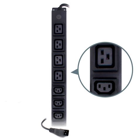 Basic 24 Port 0ru Vertical Pdu 20 Iec C13 Output 4 Iec C19 Outpu