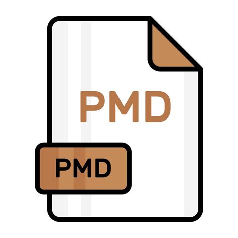 An Amazing Vector Icon Of Pmd File Editable Design 19941158 Vector Art
