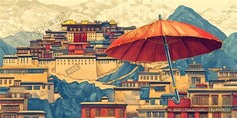 Ai创作图布达拉宫背景 布达拉宫水彩水墨风格 手绘布达拉宫 布达拉宫水彩 纳西族城市插画 布达拉宫印象创意 布达拉宫地标建筑 古城插画 海坛城插画 凉山建筑插画 高原城市形象宣传 民族自治区