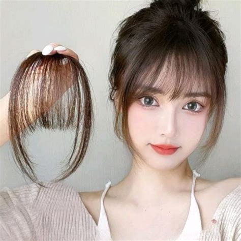 Jual Poni Palsu Korea Hair Poni Depan Poni Model Wanita Korea Limited Edition Shopee Indonesia