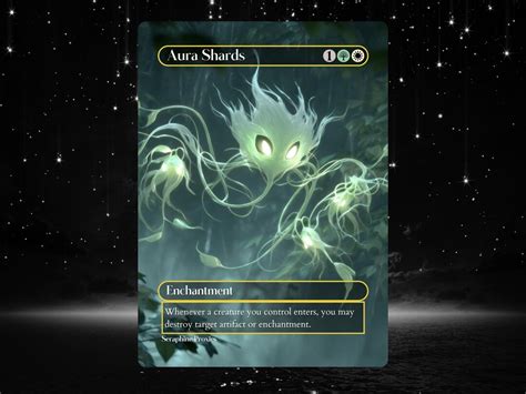 Aura Shards Proxy Full Art Custom Altered Art Card Etsy