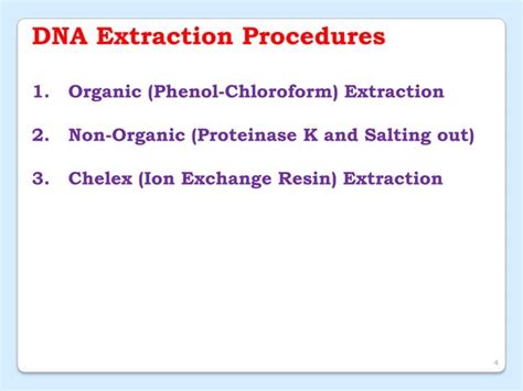 Dna Extraction Methods Pdf
