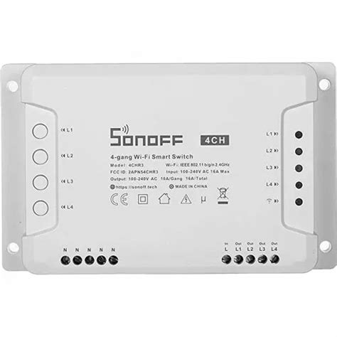 Smart Switch Sonoff 4ch Pro R3 5775815 8865 22 Wifi 4 канален електронен превключвател за