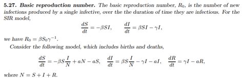Solved 5 27 ﻿basic Reproduction Number The Basic