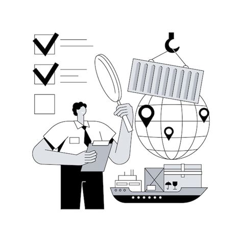 Premium Vector Export Control Abstract Concept Vector Illustration