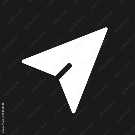 Cursor Arrow Pointer Dark Mode Glyph Ui Icon Share Location