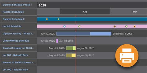 Constructiononline Adds New Print Option For Multi Project Gantt Charts