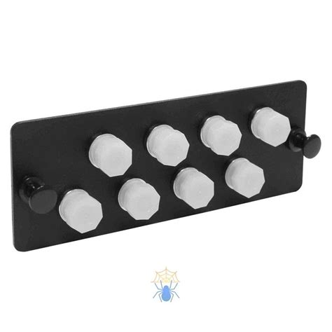 Модуль в сборе розетки Fc Sm 8шт с клипсами 2 шт цвет черный Cabeus Fo Fp 4К 8fc Sm Bk T