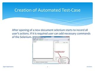 Selenium IDE PPT