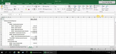 Export Quickbooks Reports To Excel Step By Step
