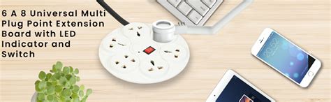 Digway Round Strip Extension Cord A Universal Socket Multi Plug Point Extension Board