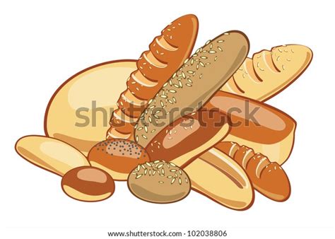 Bread Vector Illustration Stock Vector Royalty Free 102038806