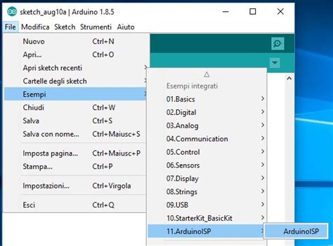 Aggiornare Bootloader Atmega328p Nano Con Arduino Uno E Connettore Isp