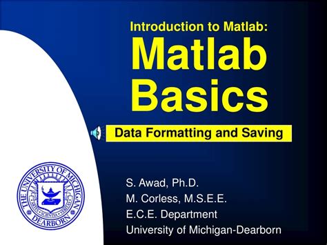 Ppt Matlab Basics Powerpoint Presentation Free Download Id9217576