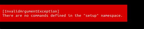 Magento 21 No Commands Defined In The Setup Namespace In Magento2