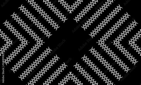 Seamless Motif Pattern Arranged Of Rectangle Composition For Ornate Decoration Background