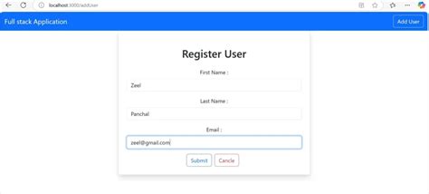 Full Stack Crud Application With React And Spring Boot