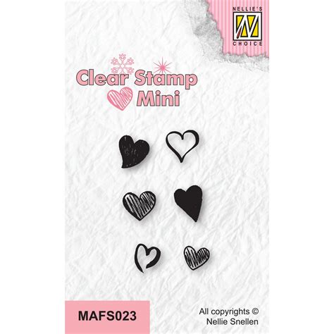 Nellies Choice Hearts 2 Clear Stamp