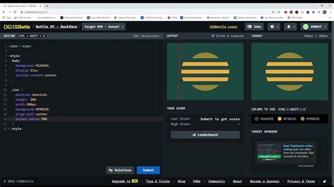 Cssbattle 39 Sunset Youtube