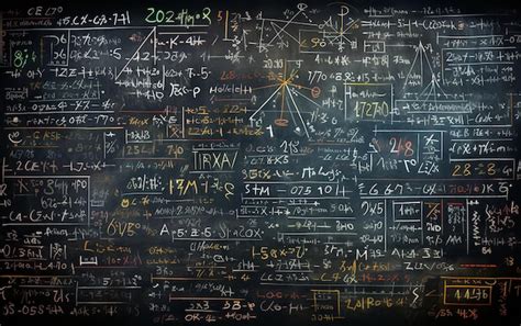 Premium Photo Solving Equations Close Up Of Math Formulas On A Blackboard Generative Ai