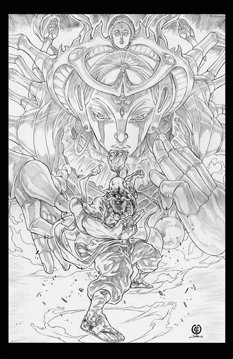 Netero Hunter X By Caananwhite On Deviantart Anime Sketch Anime