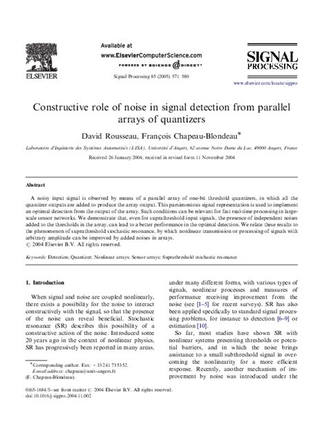 constructive role of noise in signal detection from parallel arrays of quantizers