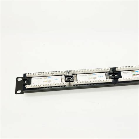 24 Ports 1u Rack Moutable Cat6 Utp Patch Panel With Bracket